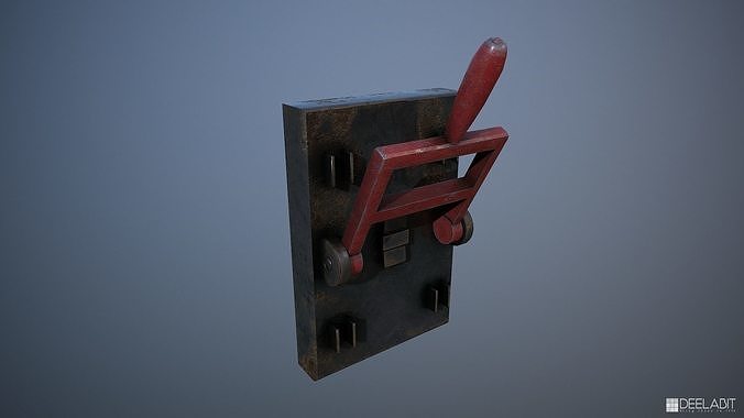 3D model Rusted lever switch VR / AR / low-poly animated | CGTrader