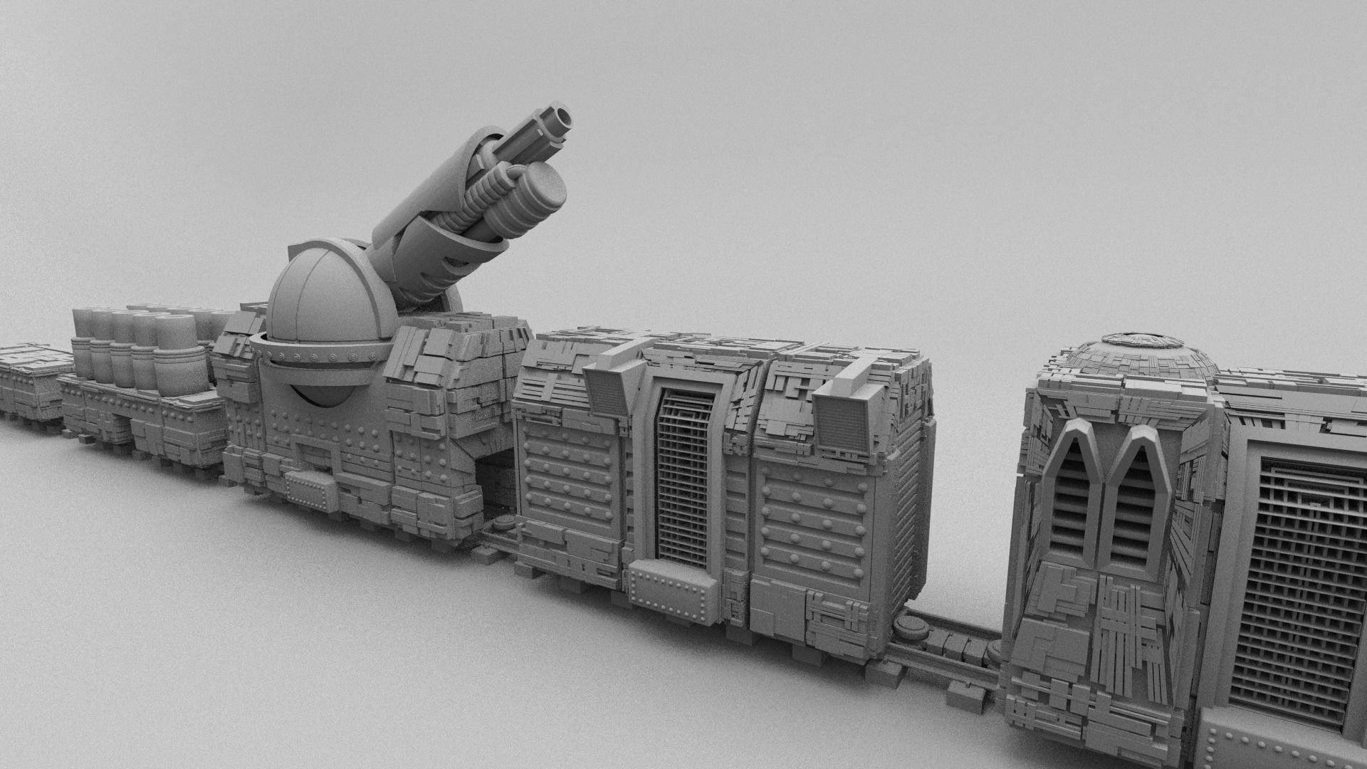 Armored Train High Poly 3D model | CGTrader