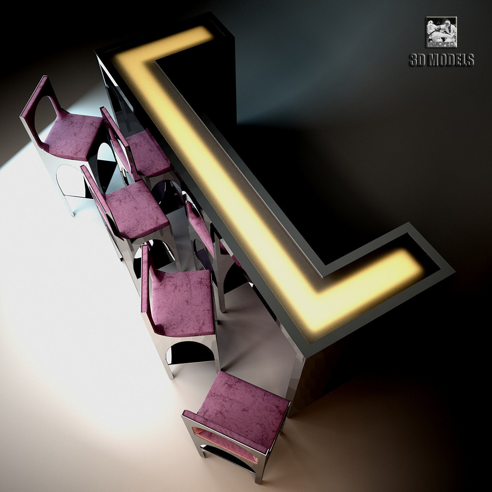 Visionnaire Coliseum Bar 3D model | CGTrader