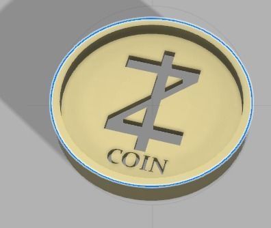 Z coin free 3D model | CGTrader