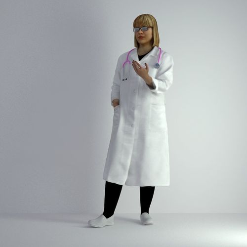 3D Scan Woman Doctor 006 3D model | CGTrader