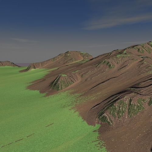 Level Terrain 02 3D Model Game ready .max .obj .3ds .fbx .c4d .blend ...