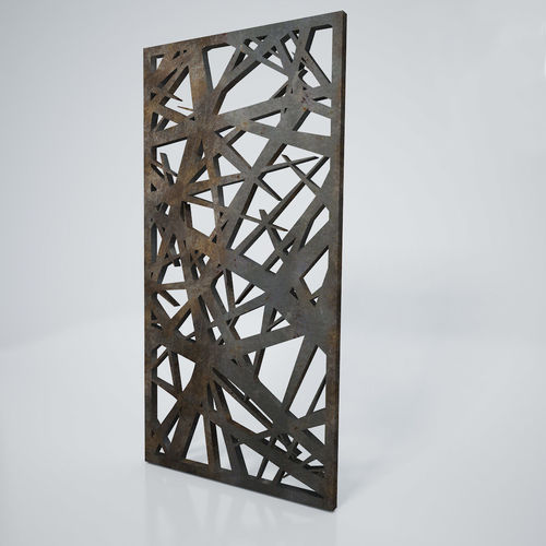 3D model Low-poly CNC panel Lines sharp lattice VR / AR / low-poly ...