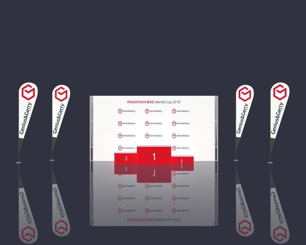 Simple Sport Podium 3D model | CGTrader