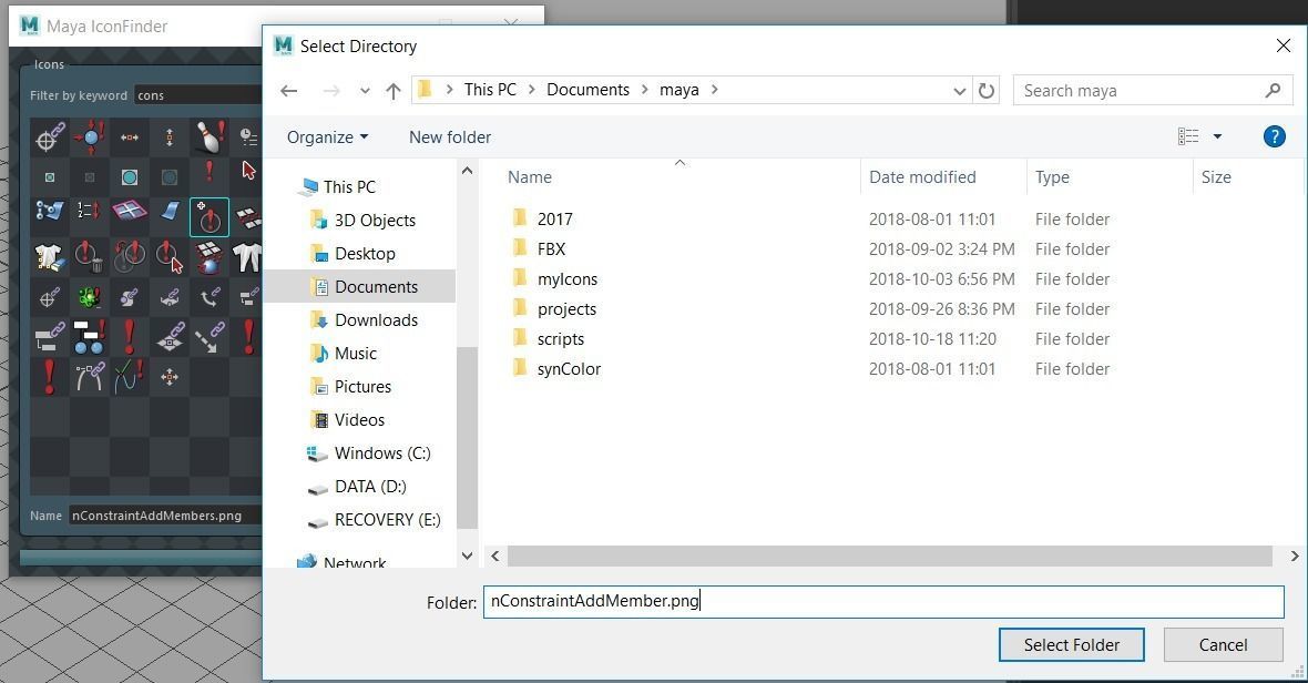 Maya Icon Finder free 3D model | CGTrader