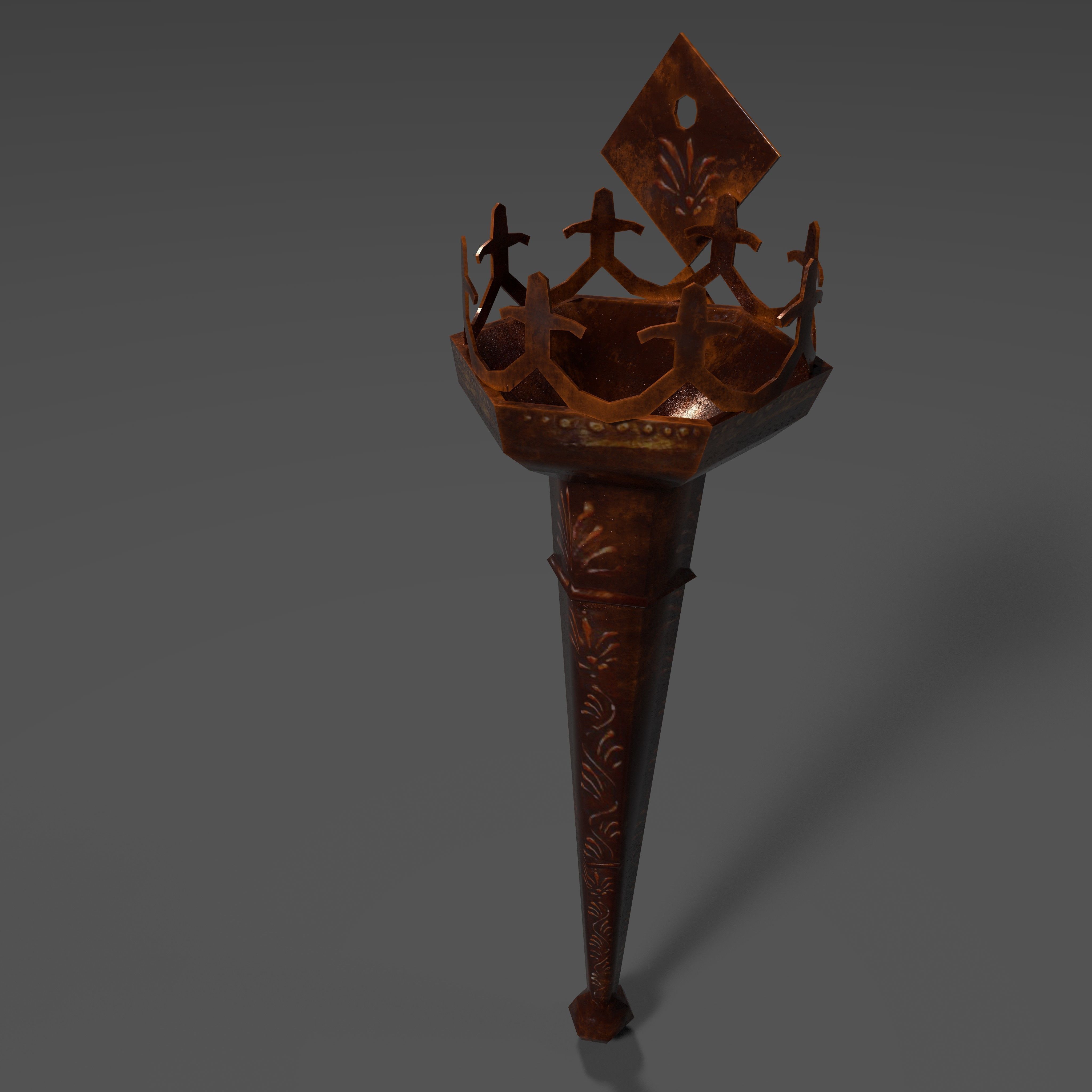 3D model Firetorch ornate olympic torch VR / AR / low-poly | CGTrader