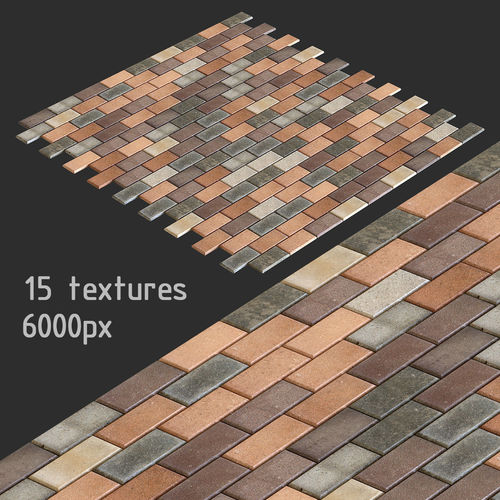 Texture Paving slabs and 15 high resolution textures multimap VR / AR / low-poly | CGTrader