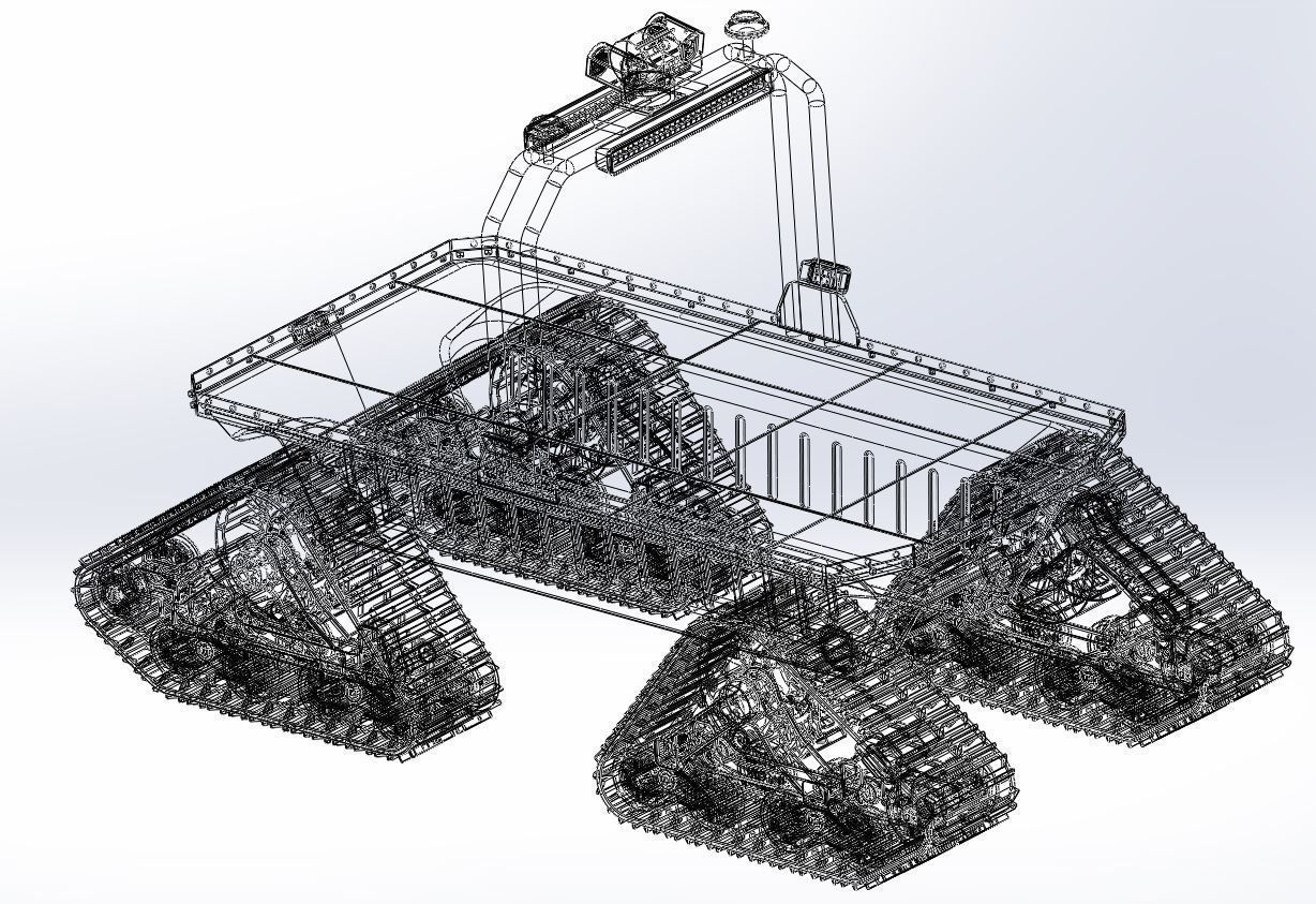Tracked cargo robot 3D model | CGTrader