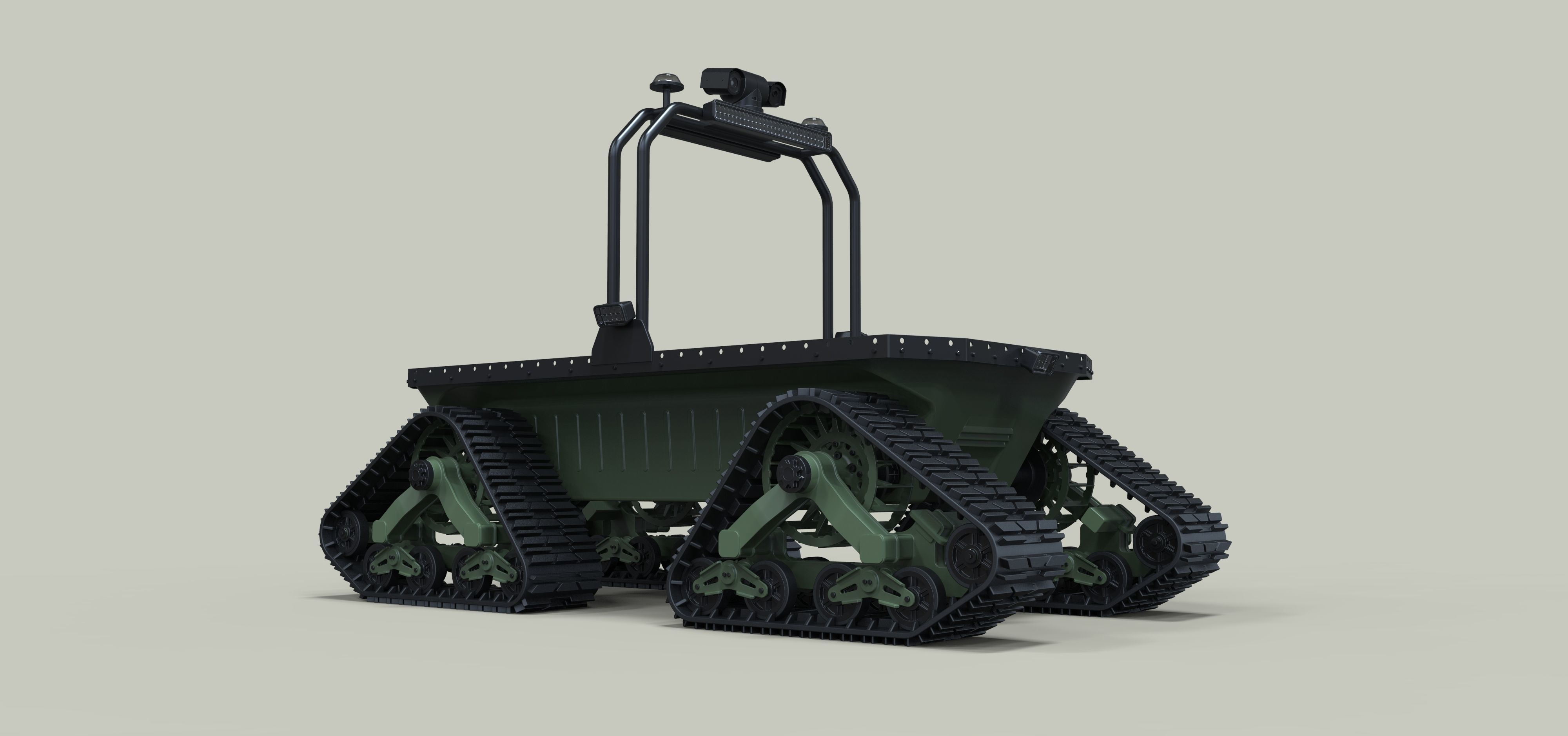 Tracked cargo robot 3D model | CGTrader