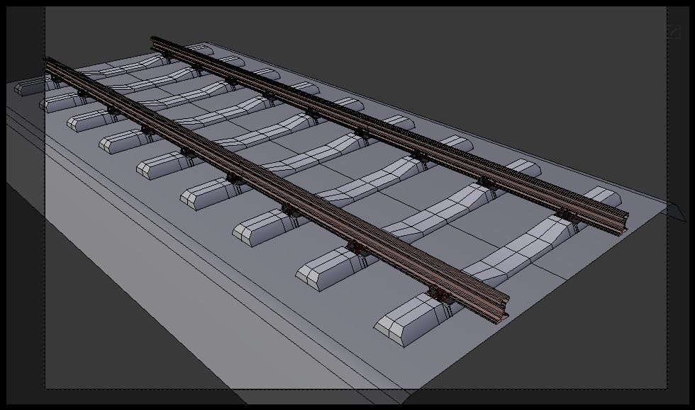 Rail track 3D model | CGTrader
