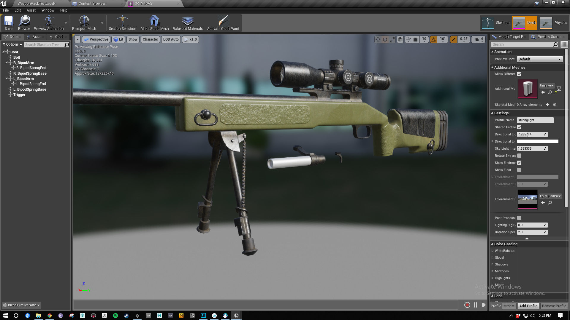 3D model The Arsenal - 6 weapons UE4 pack VR / AR / low-poly | CGTrader