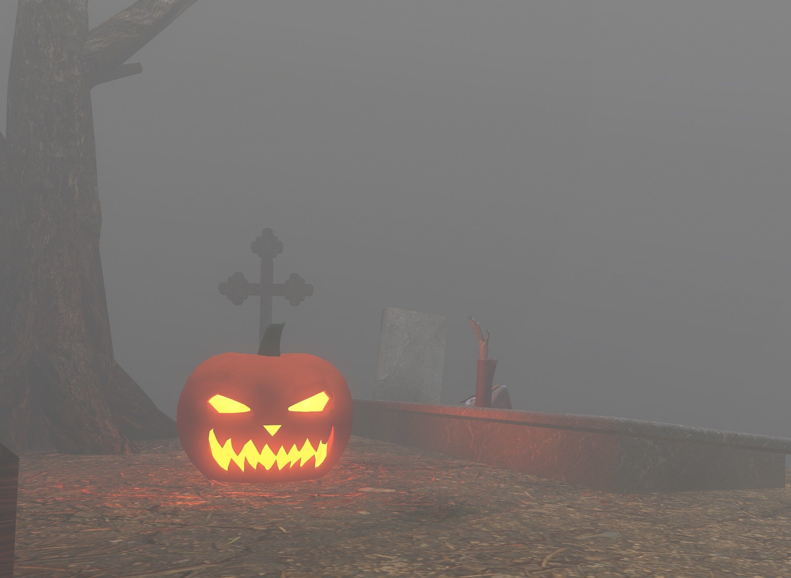 3D model Halloween characters pack rigged animated 3D models VR / AR ...