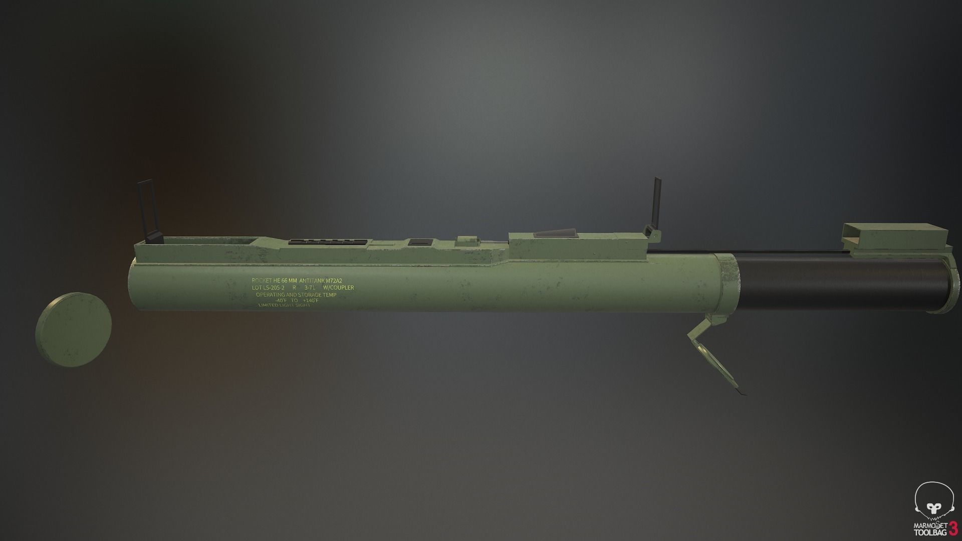 3D model M72 Light LAW Anti-Tank Weapon VR / AR / low-poly | CGTrader