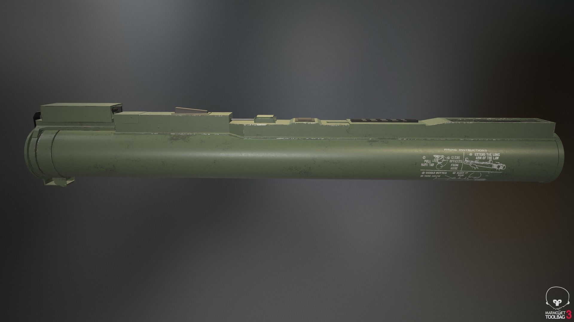 3D model M72 Light LAW Anti-Tank Weapon VR / AR / low-poly | CGTrader