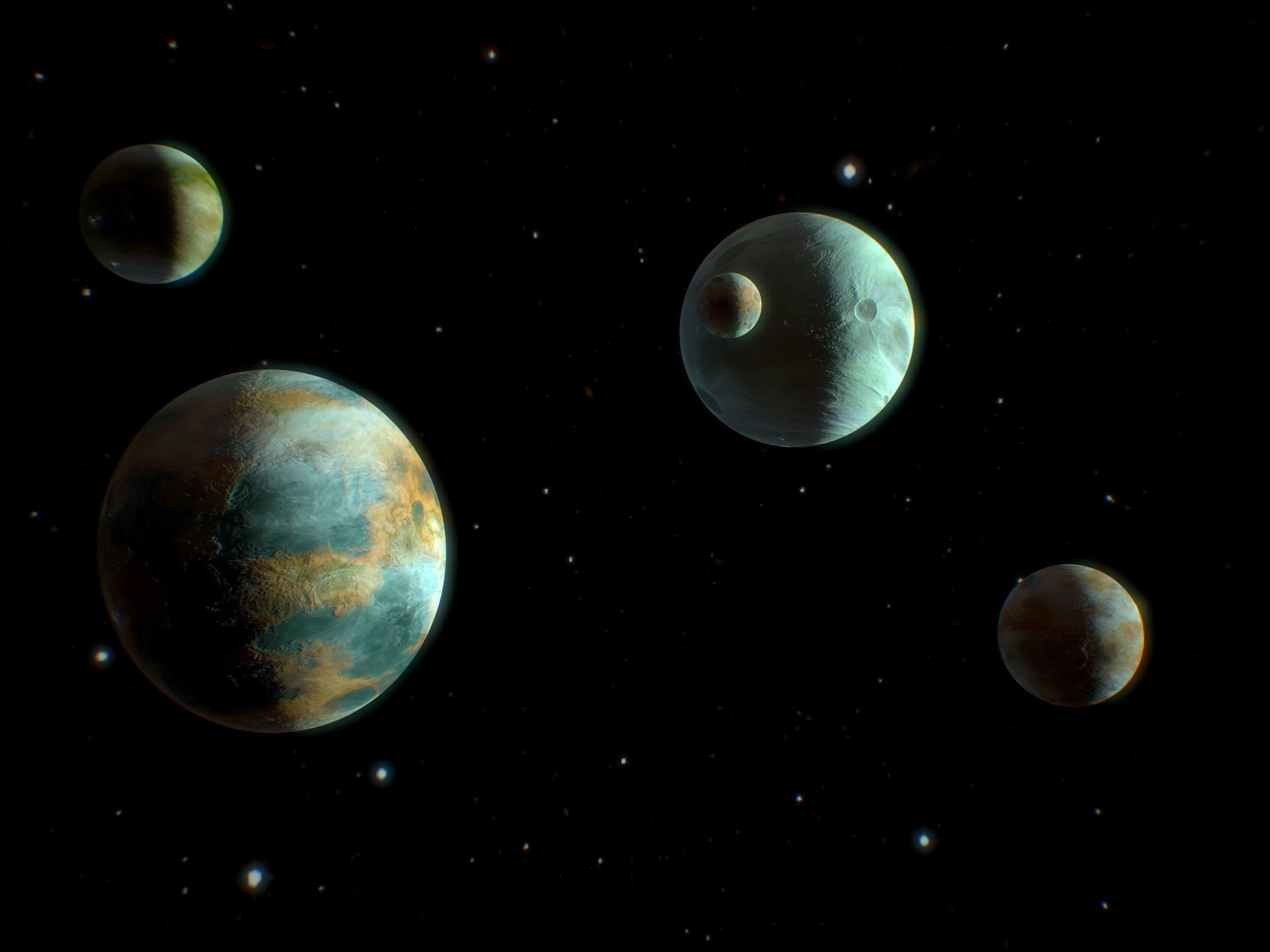 3D model Planets Pack VR / AR / low-poly | CGTrader