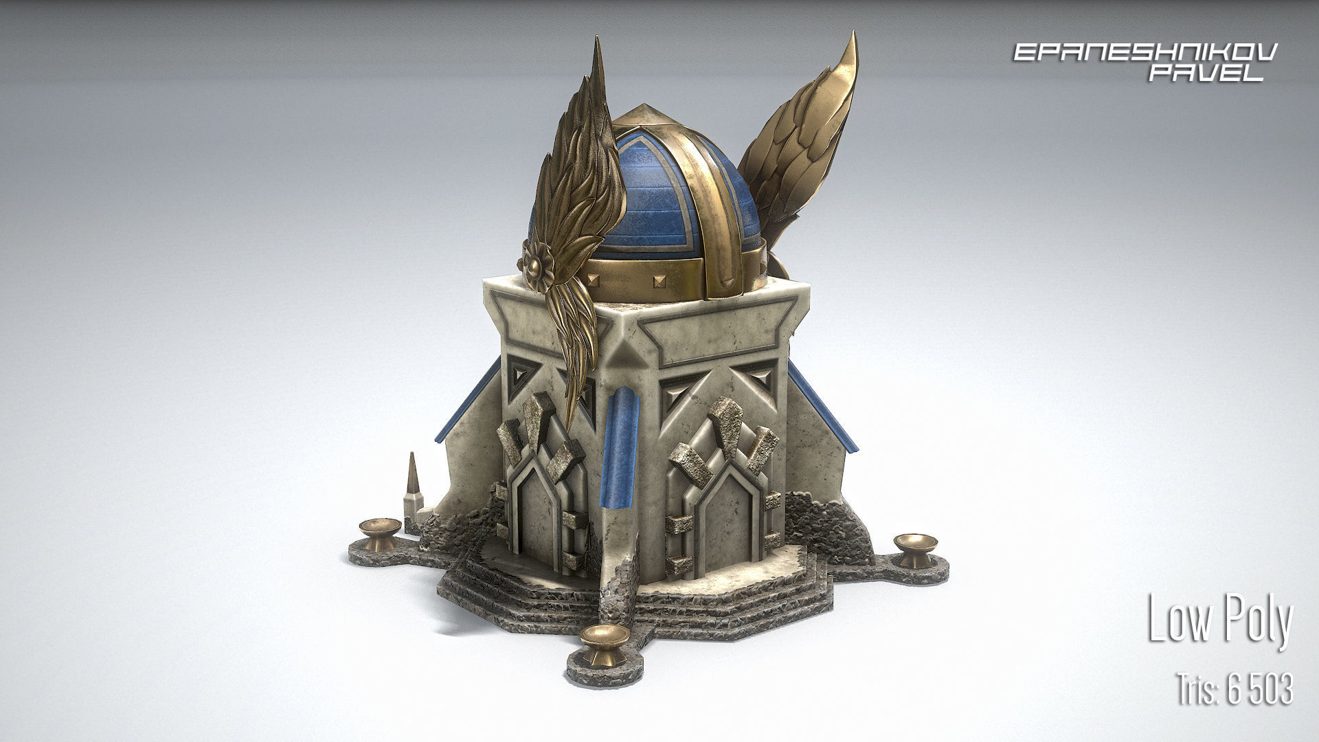 3D model Odin castle VR / AR / low-poly | CGTrader
