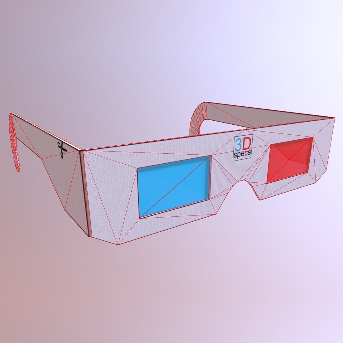 3D model 3D Specs - Glasses VR / AR / low-poly | CGTrader