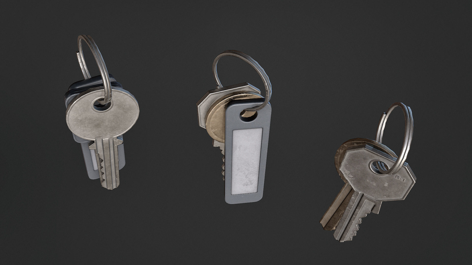 3D model Keys Set VR / AR / low-poly | CGTrader