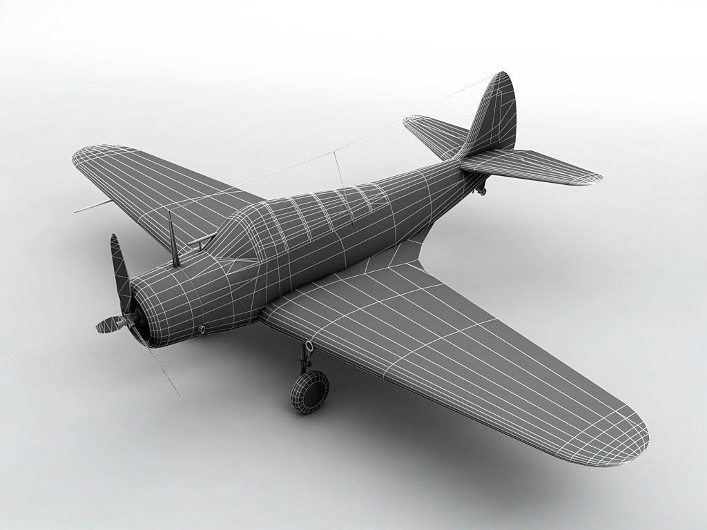 3D model Douglas TBD Devastator Aircraft WWII VR / AR / low-poly ...