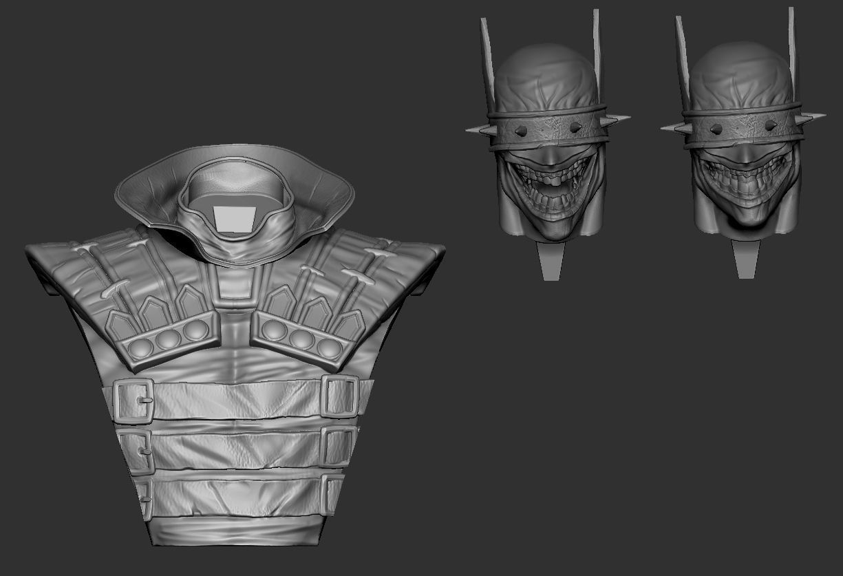 Batman who laughs 3D model 3D printable | CGTrader