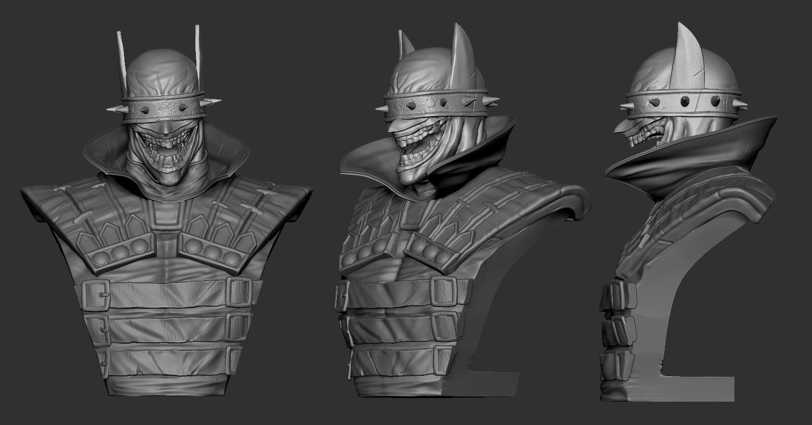 Batman who laughs 3D model 3D printable | CGTrader