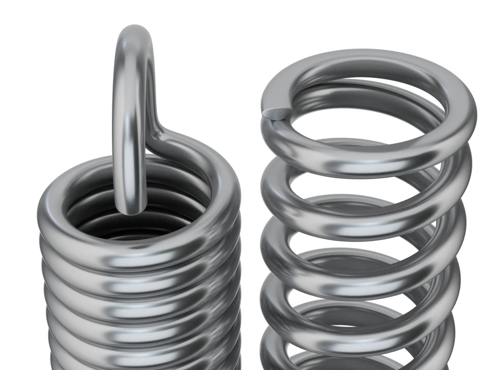 Animated Metal Springs made in Blender 3D model | CGTrader