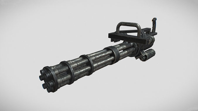 3D model M134 Vulcan Machine Gun VR / AR / low-poly | CGTrader