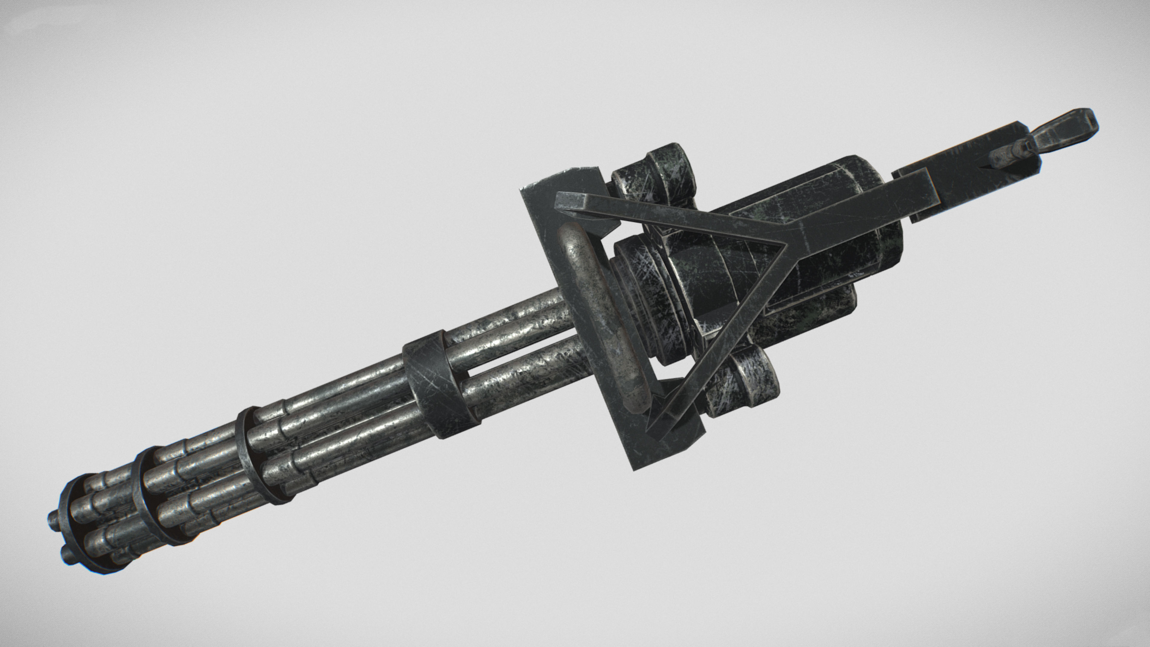 3D model M134 Vulcan Machine Gun VR / AR / low-poly | CGTrader