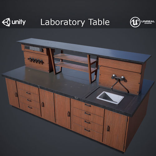 3D model Laboratory Table VR / AR / low-poly | CGTrader