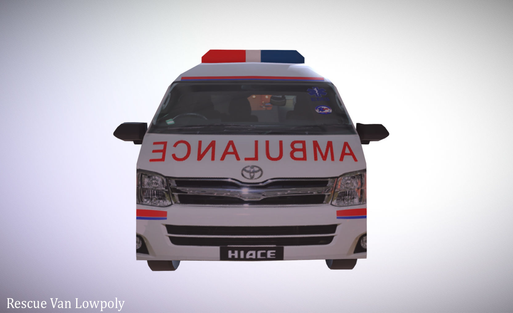 3D model Rescue Van Rescue Van Lowpoly VR / AR / low-poly | CGTrader