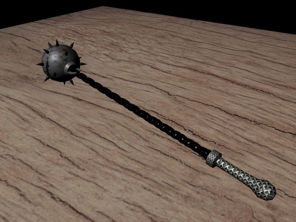 flail spiked ball 3D model | CGTrader