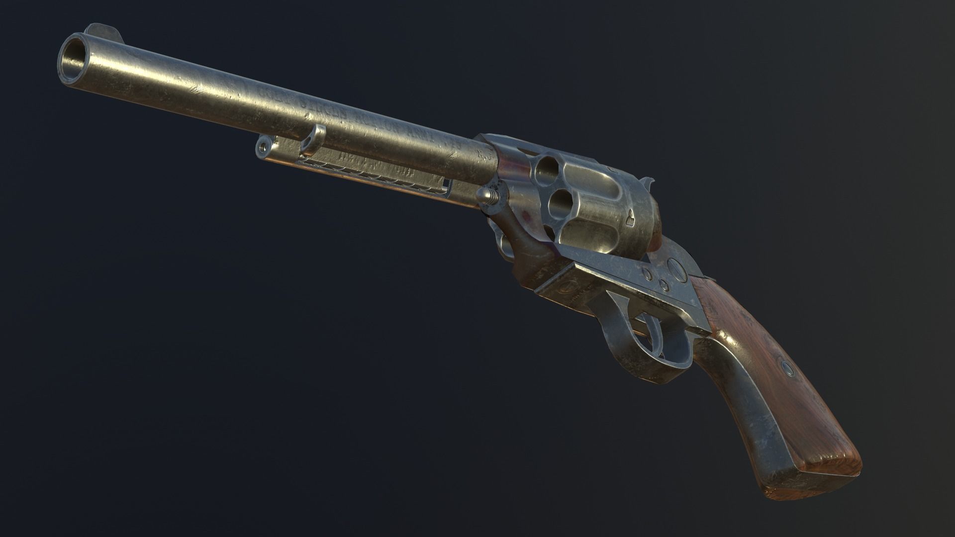 3D model Colt Single Action Army Peacemaker VR / AR / low-poly rigged ...