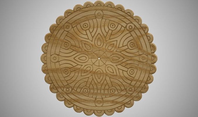 Wooden Trivet 3D model 3D printable | CGTrader