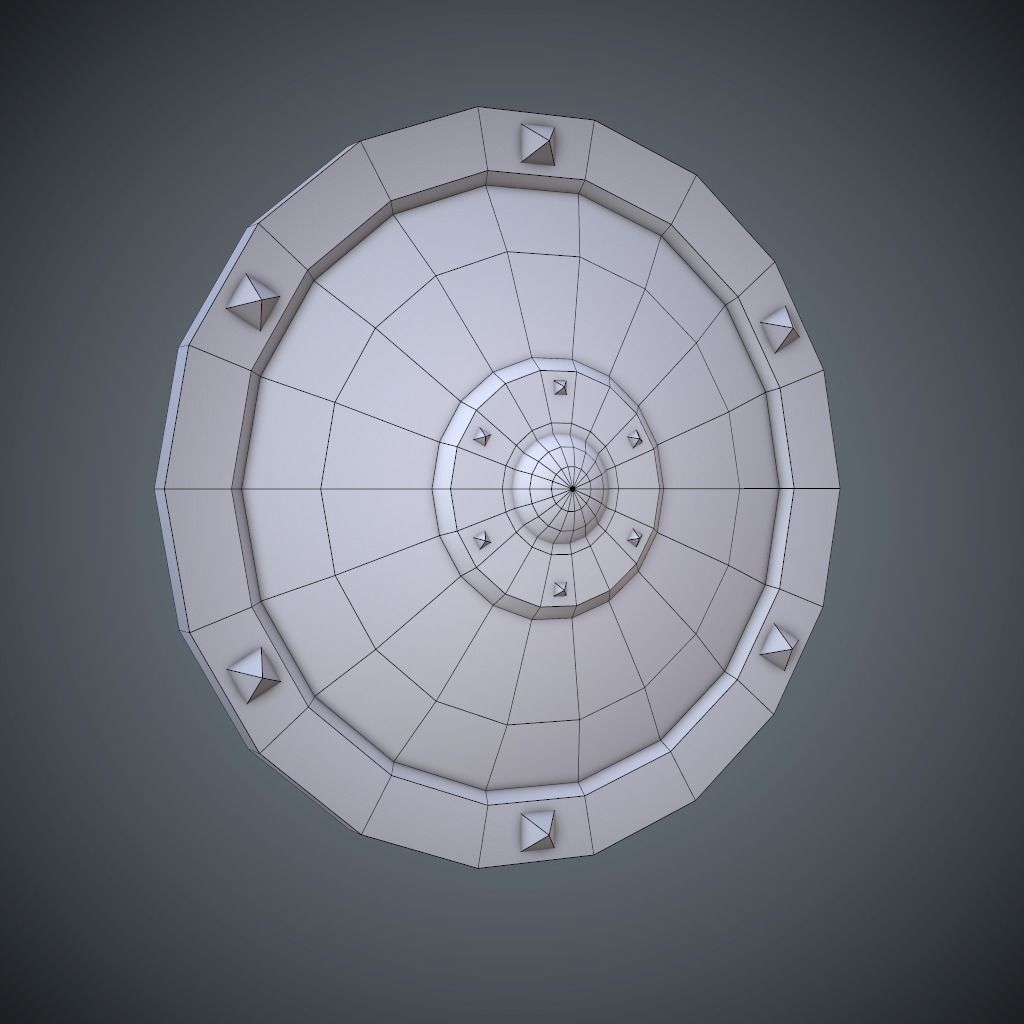 3D model Shield VR / AR / low-poly | CGTrader