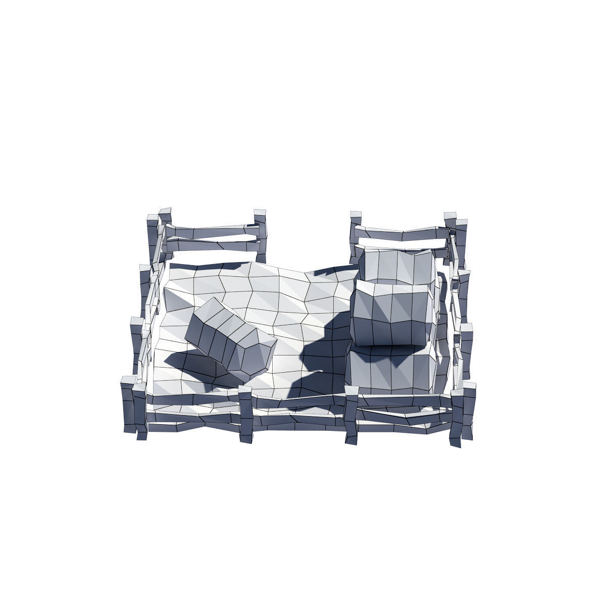 3D model Cartoon haystacks VR / AR / low-poly | CGTrader