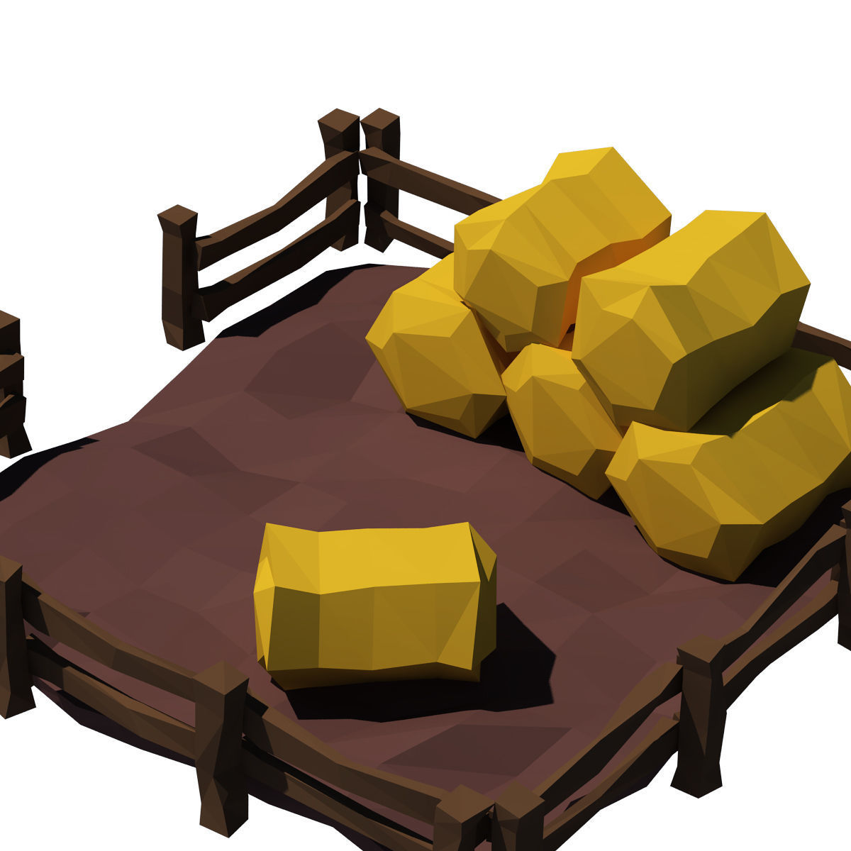 3D model Cartoon haystacks VR / AR / low-poly | CGTrader
