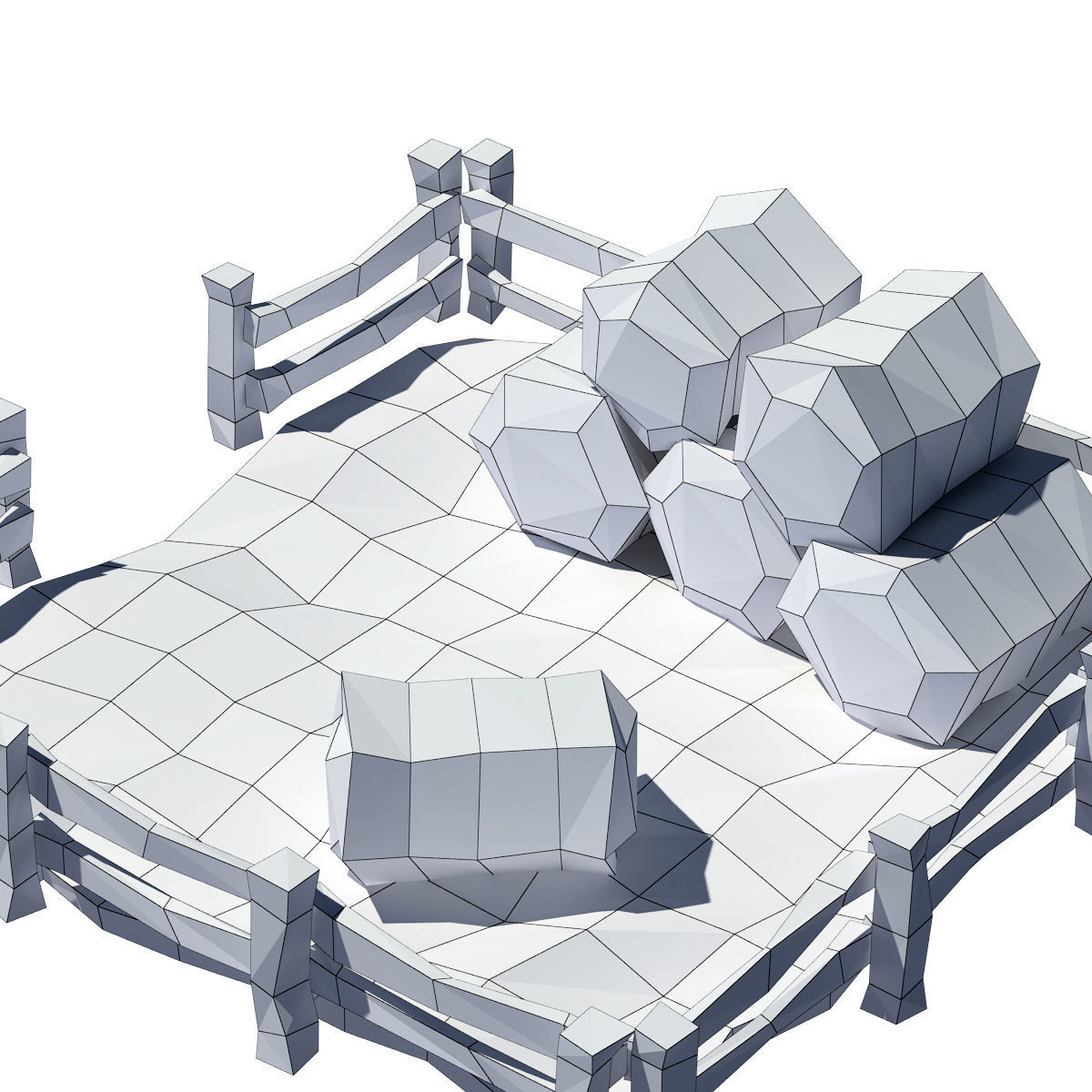 3D model Cartoon haystacks VR / AR / low-poly | CGTrader