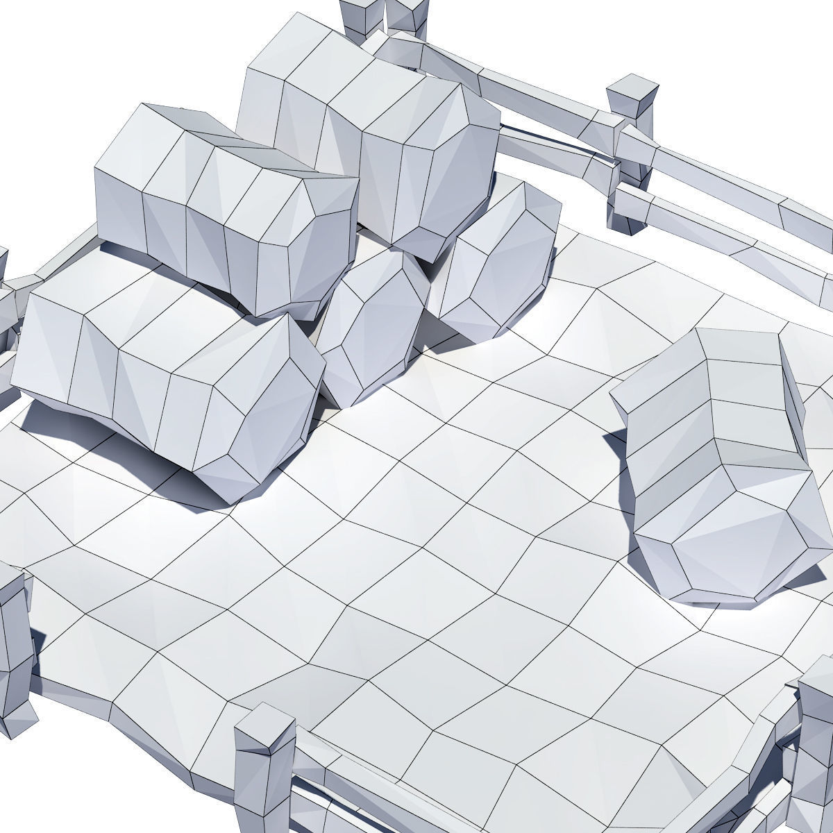 3D model Cartoon haystacks VR / AR / low-poly | CGTrader