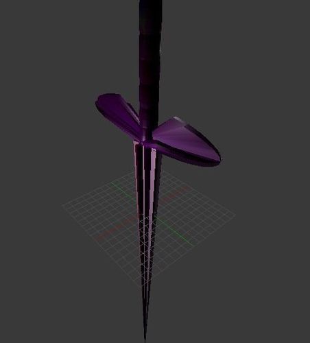 purpure sword 3D model | CGTrader