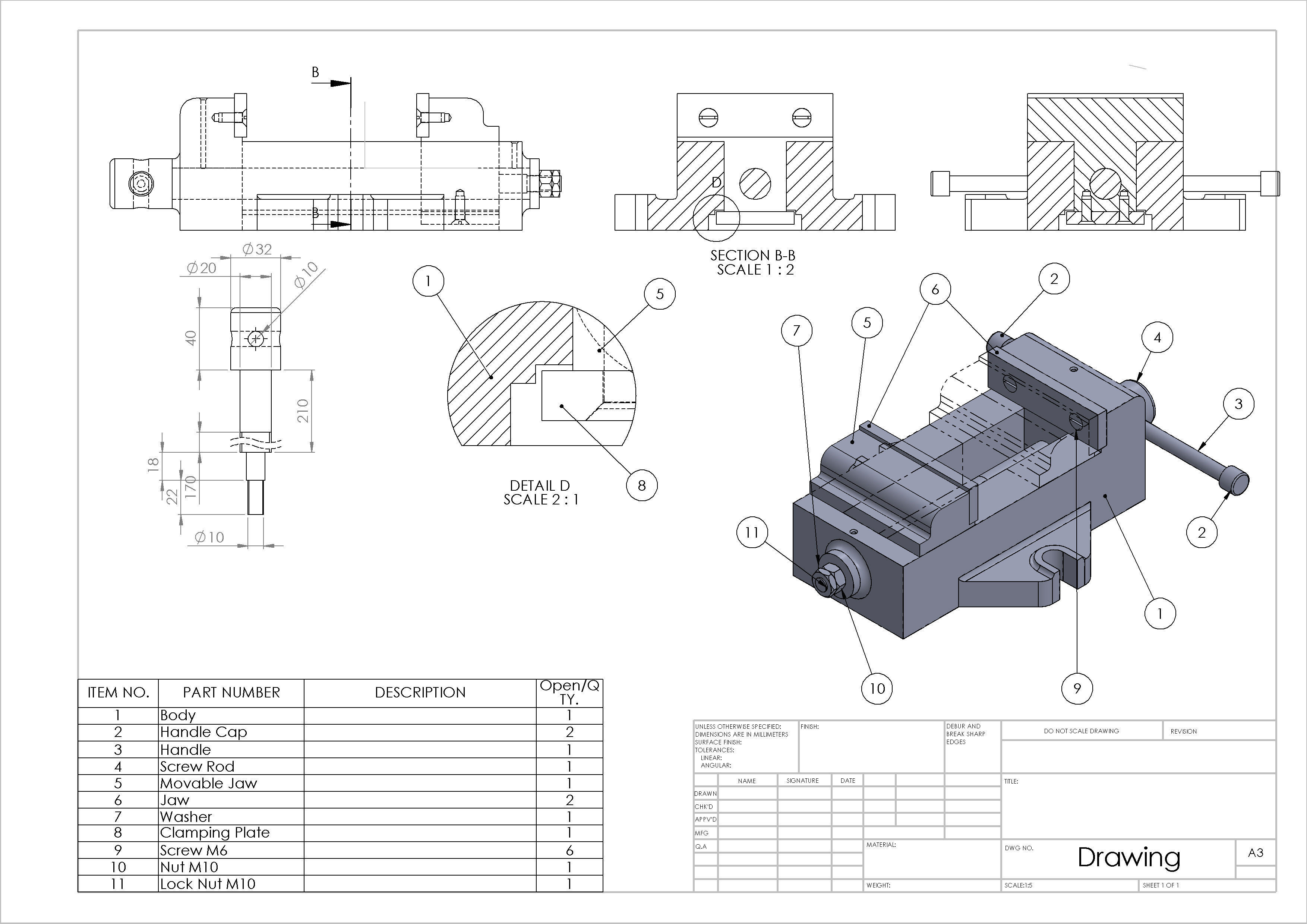 Machine Vice 3D model | CGTrader