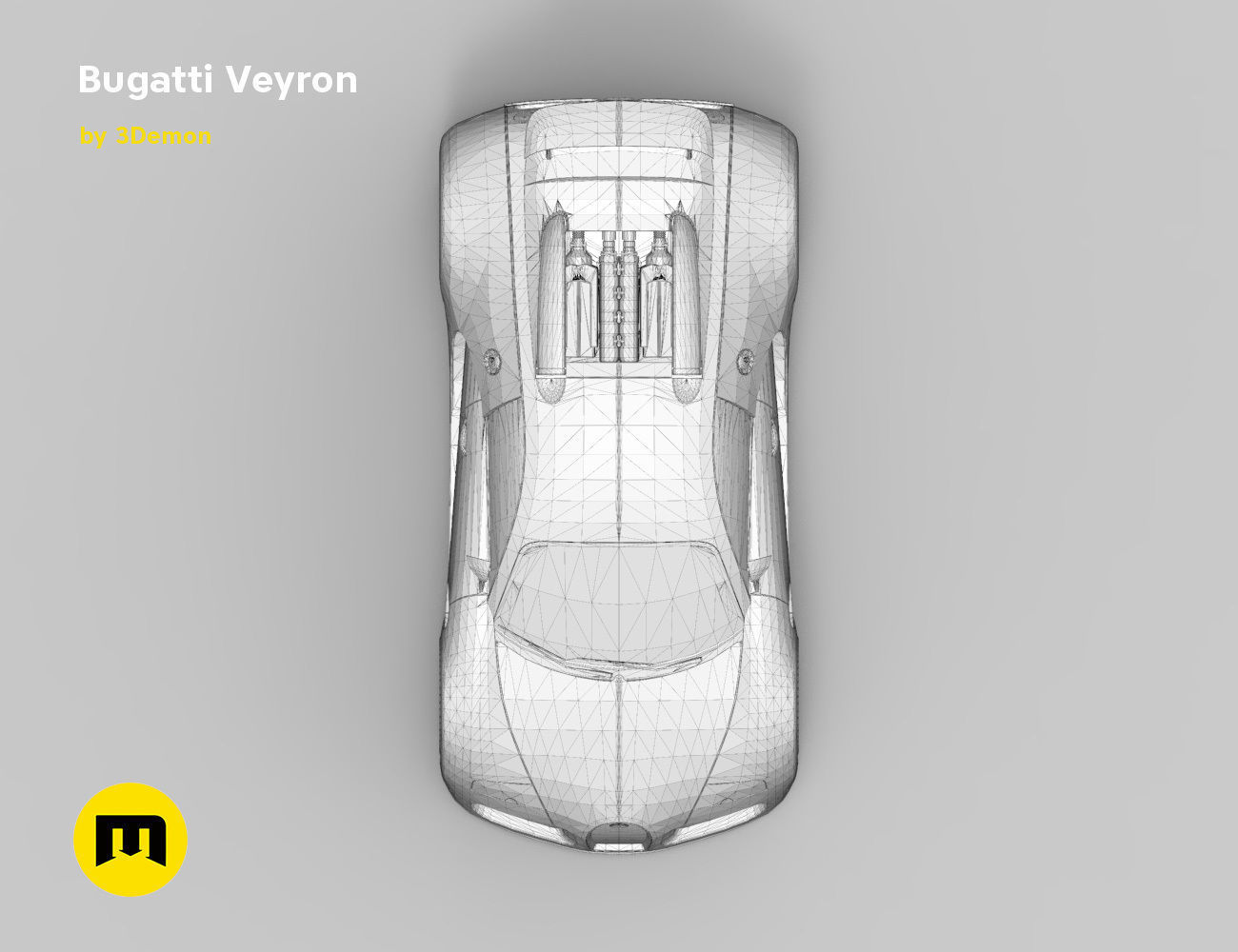 Bugatti Veyron 3D model 3D printable | CGTrader