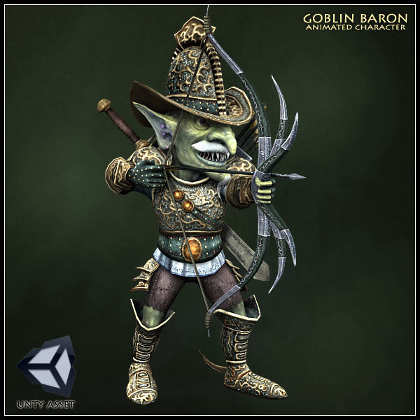 3D model Goblins Army Light Version VR / AR / low-poly rigged animated ...