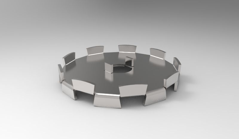 High shear disperser blade sheet metal design free 3D model | CGTrader