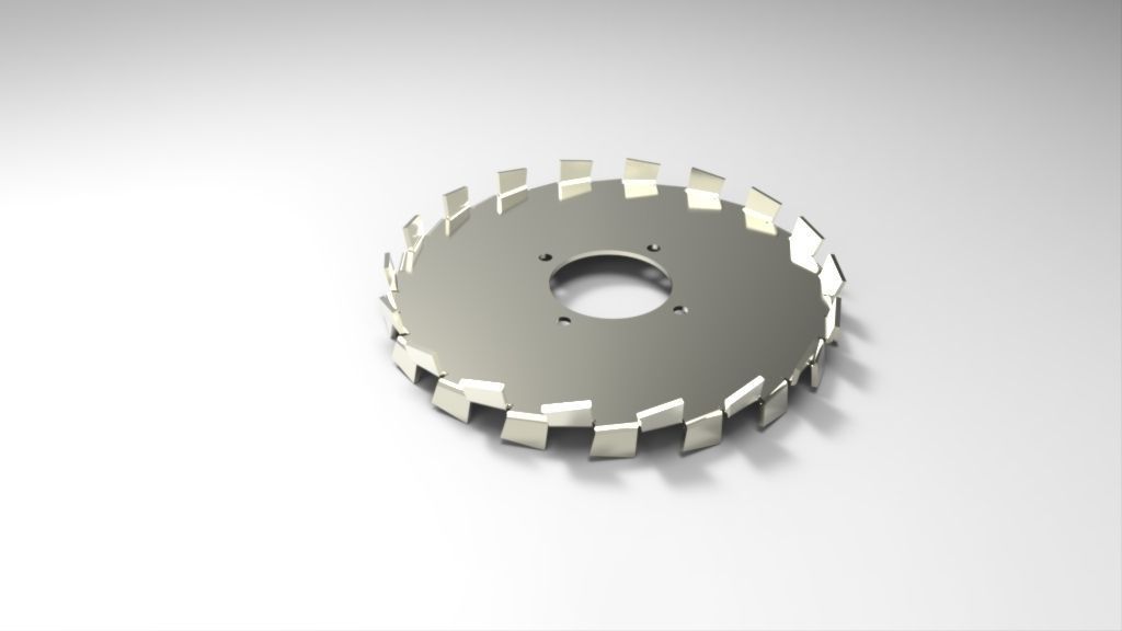 High shear disperser blade sheet metal design free 3D model | CGTrader