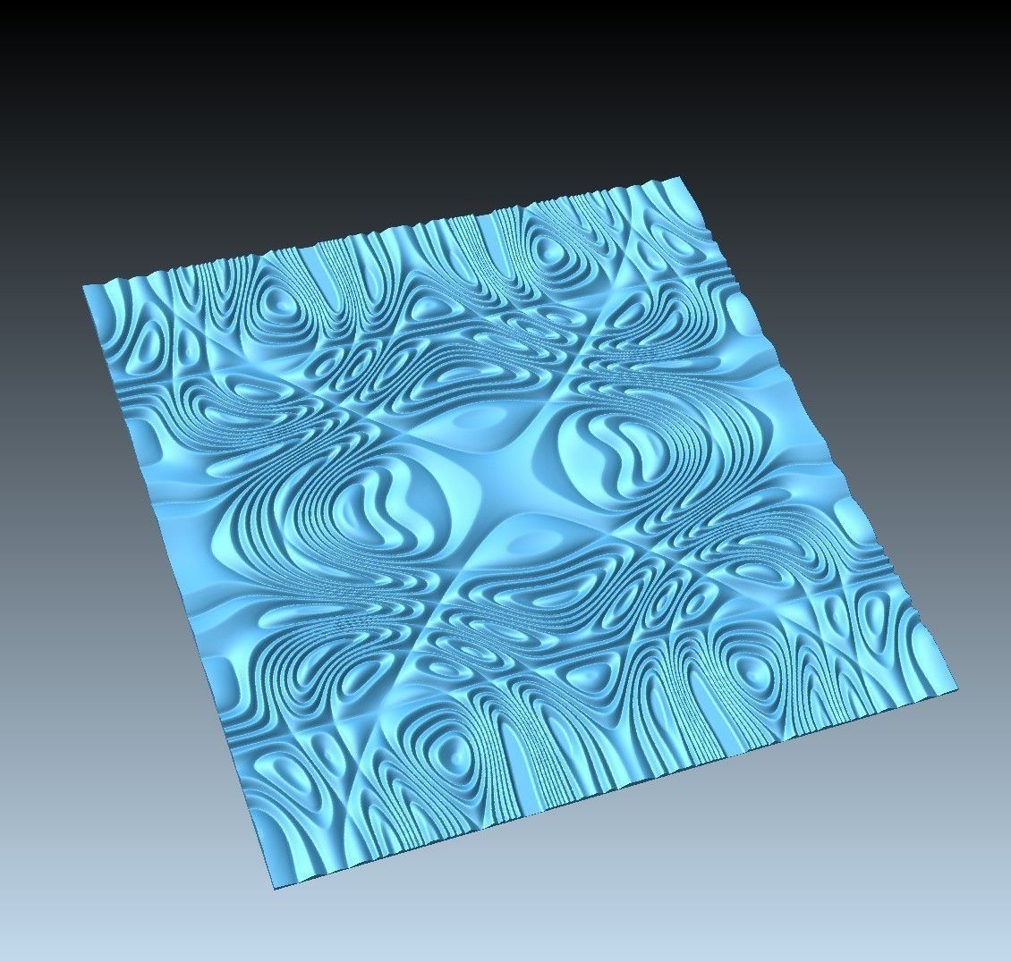 Tileable 3D Relief SB ART DEZ77A for CNC 3D Model STL | CGTrader.com
