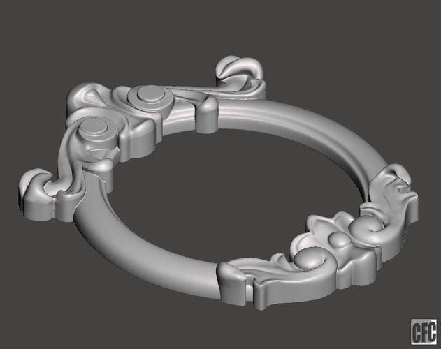 Mirror frame - 3d model for CNC 3D model 3D printable | CGTrader