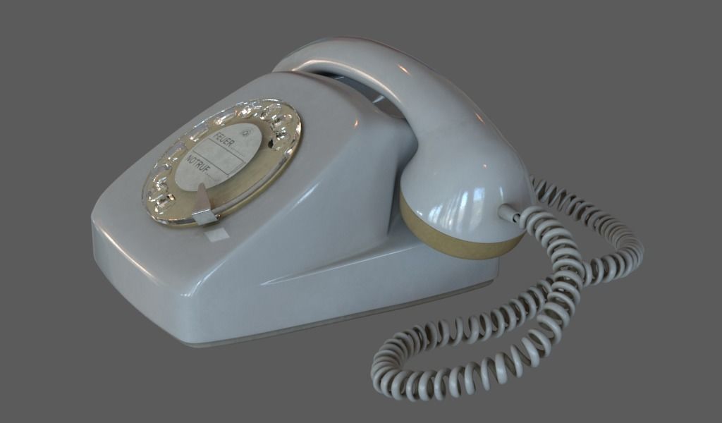 Vintage phone 3D model | CGTrader