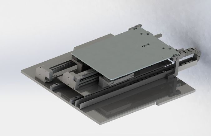 Double stroke cylinder slide rail module 3D model | CGTrader