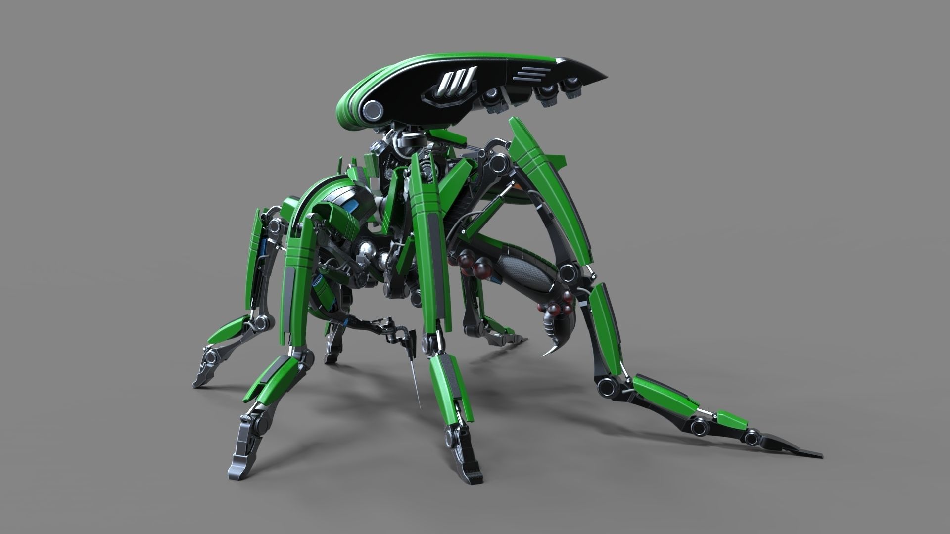 Robot mosquito 3D model rigged | CGTrader