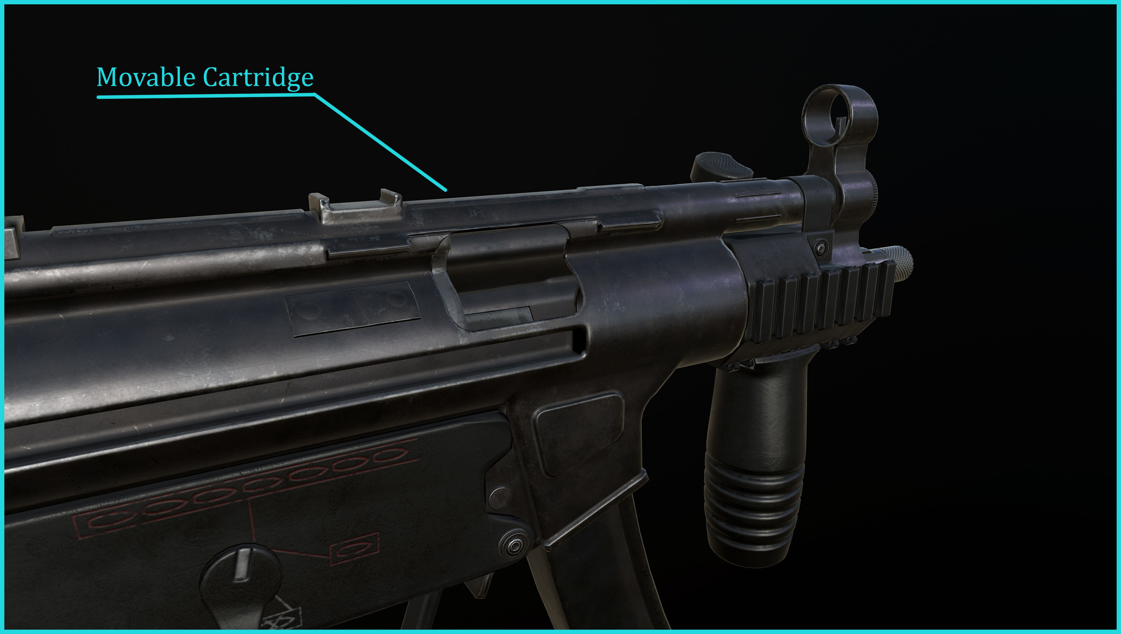 3D model HK MP5 SMG LowPoly-GameReady VR / AR / low-poly | CGTrader
